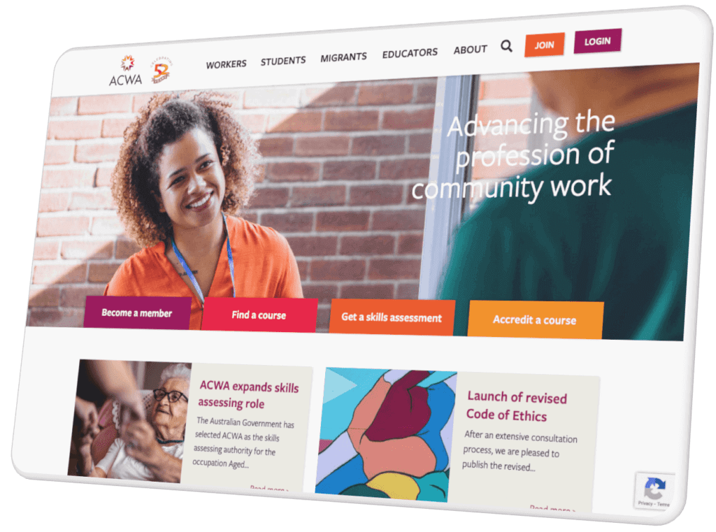 Australian Community Workers Association — Heartburst Digital
